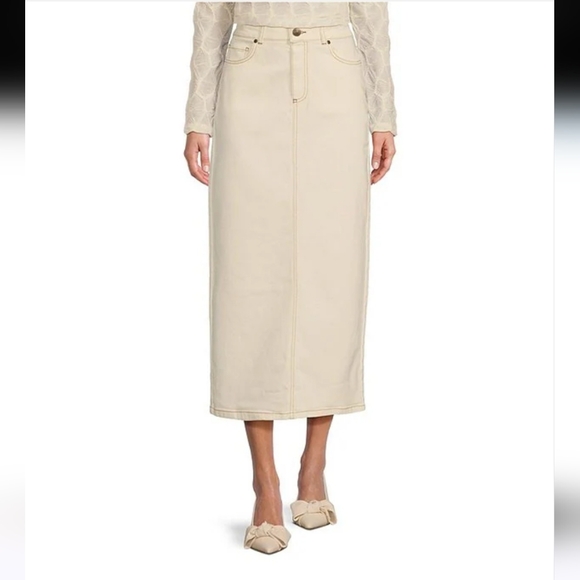 ANTONIO MELANI | Skirts | Antioni Melani Devin Aline Demin Midi Skirt ...